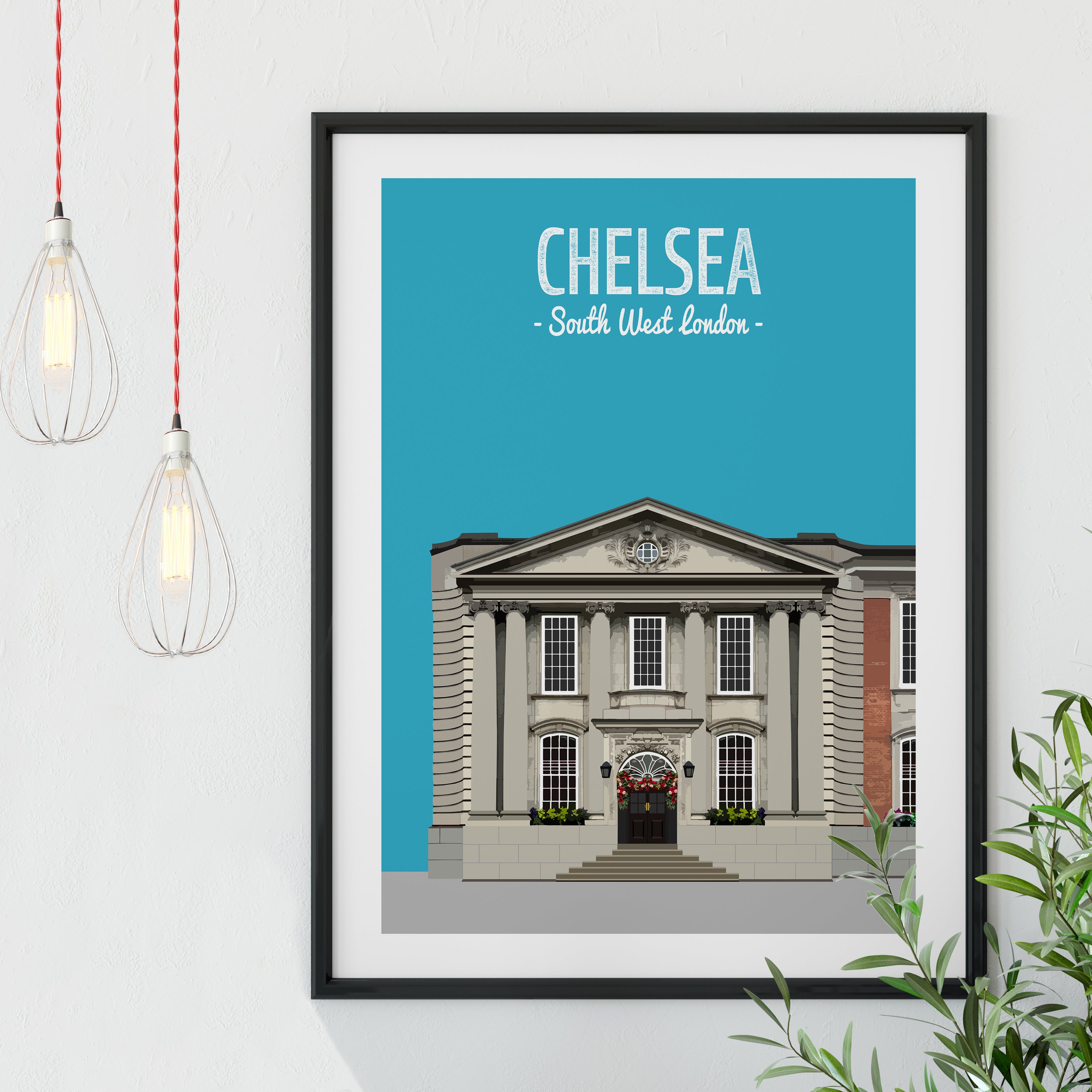 Chelsea print, The Chelsea Town Hall – artstufflondon