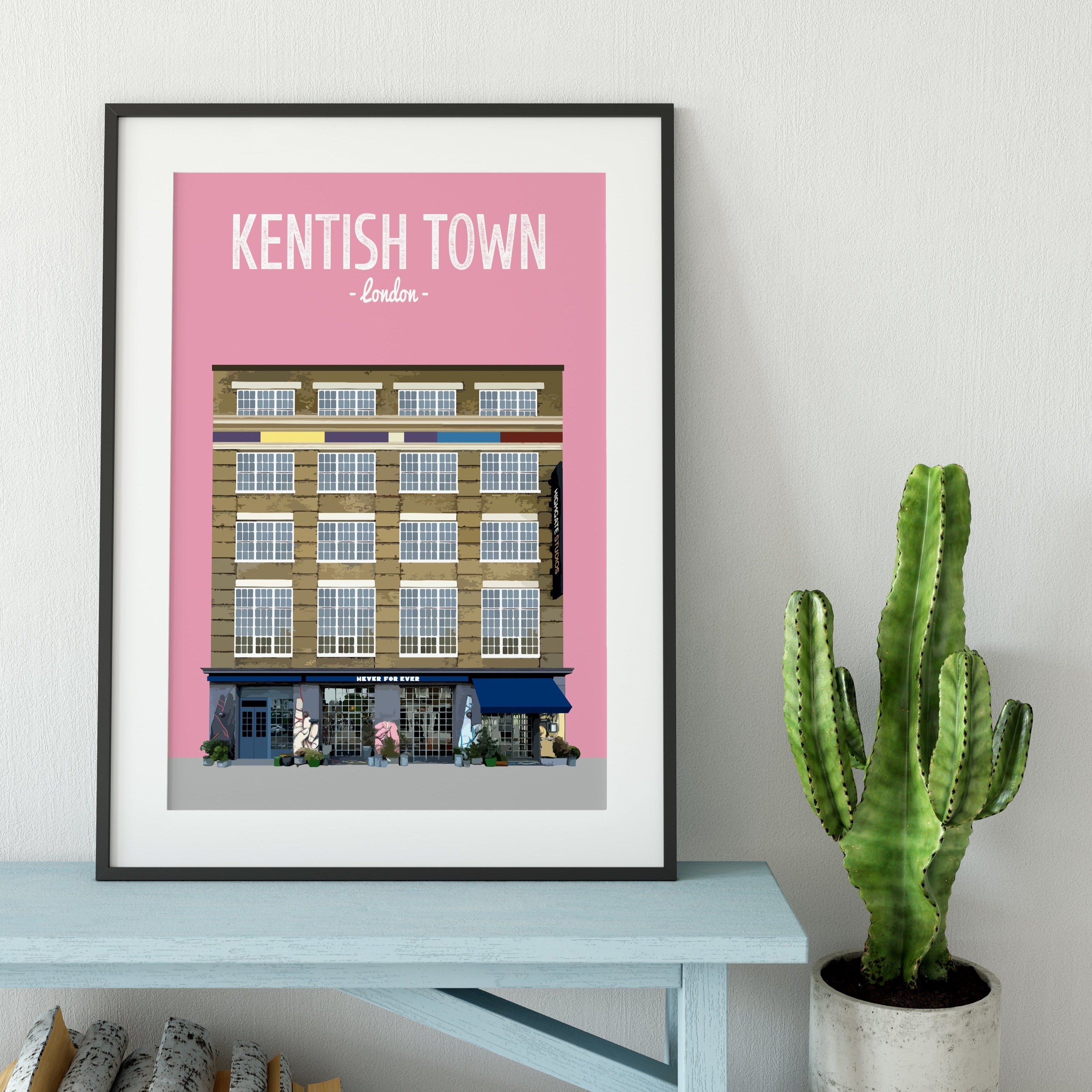 Kentish Town print, Never For Ever – artstufflondon