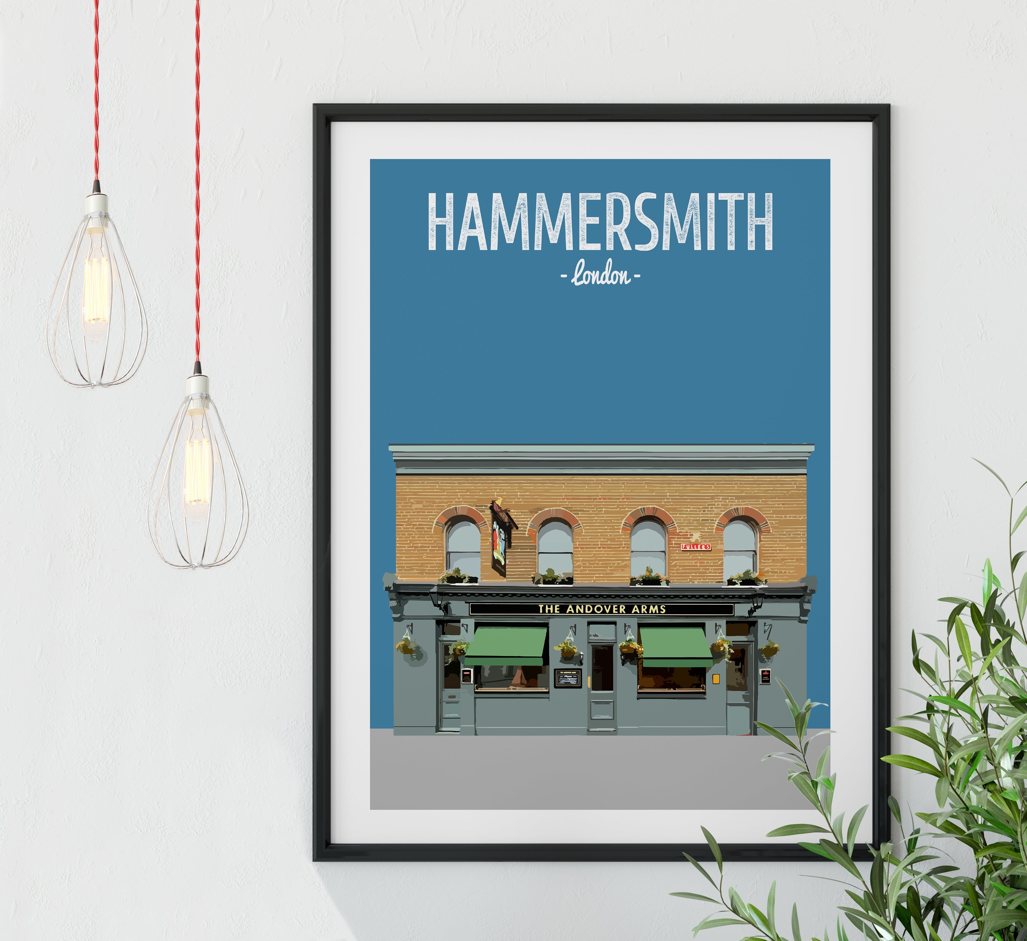 Hammersmith print, The Andover Arms pub – artstufflondon