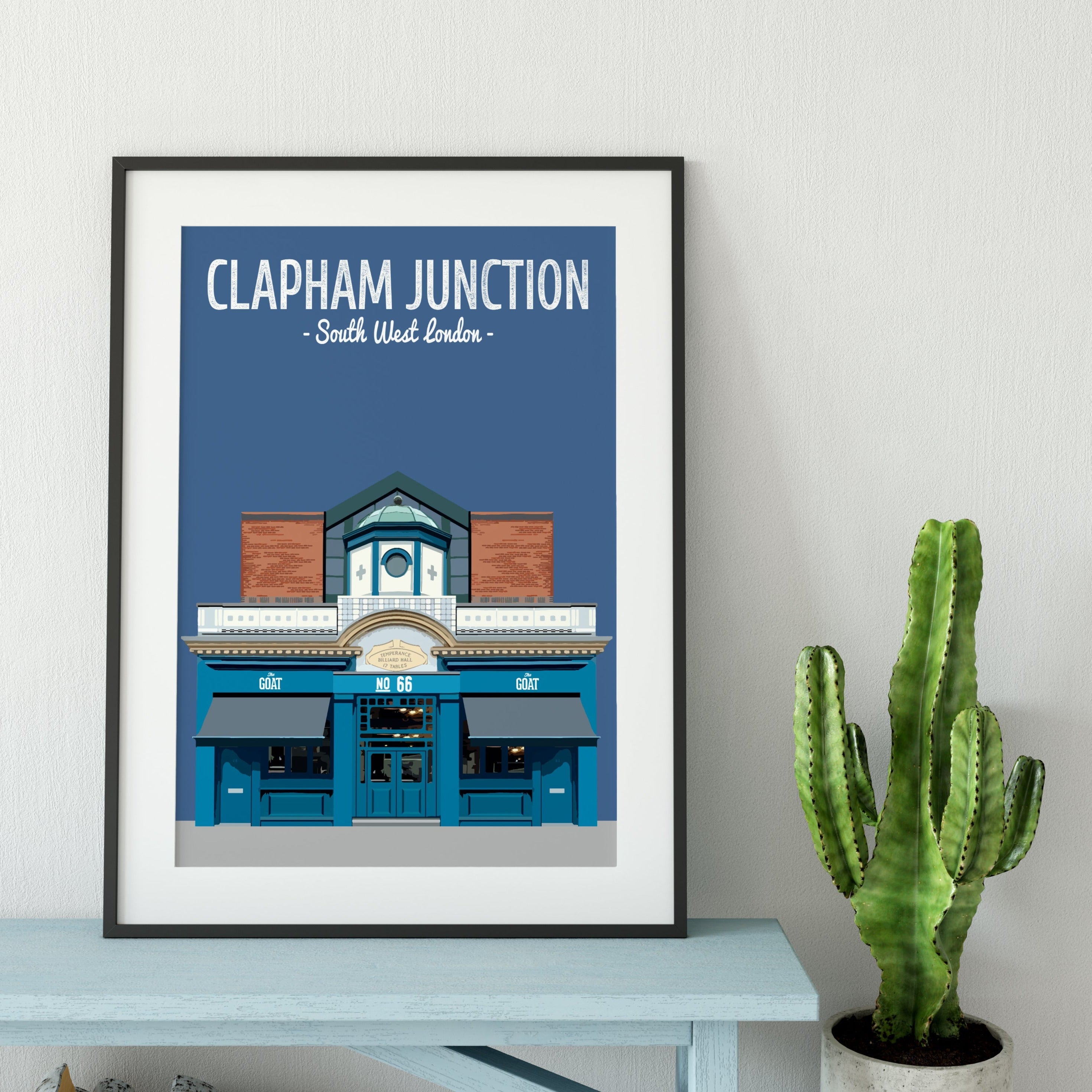 Clapham print, The Goat pub – artstufflondon