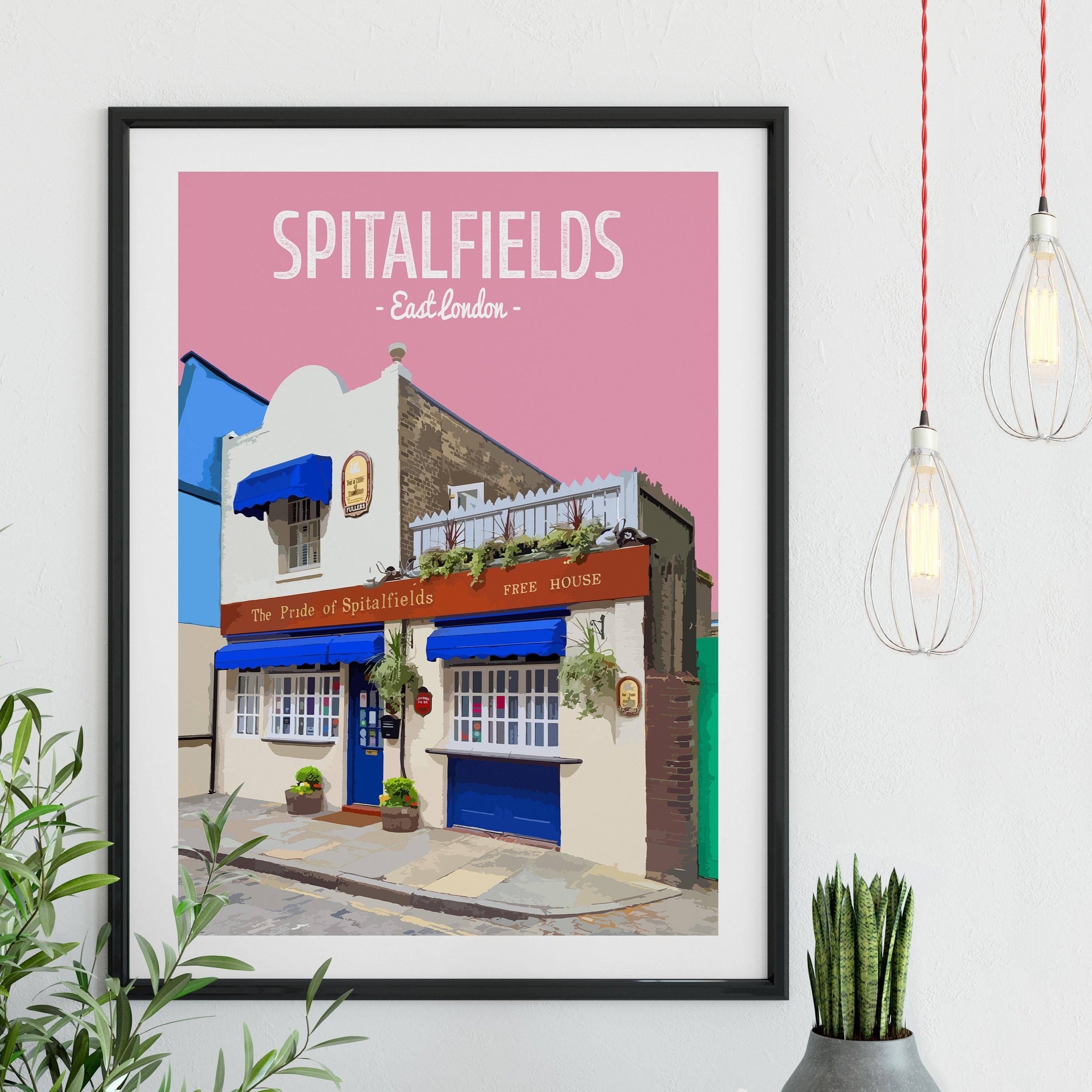 Spitalfields print, The Pride of Spitalfields pub – artstufflondon