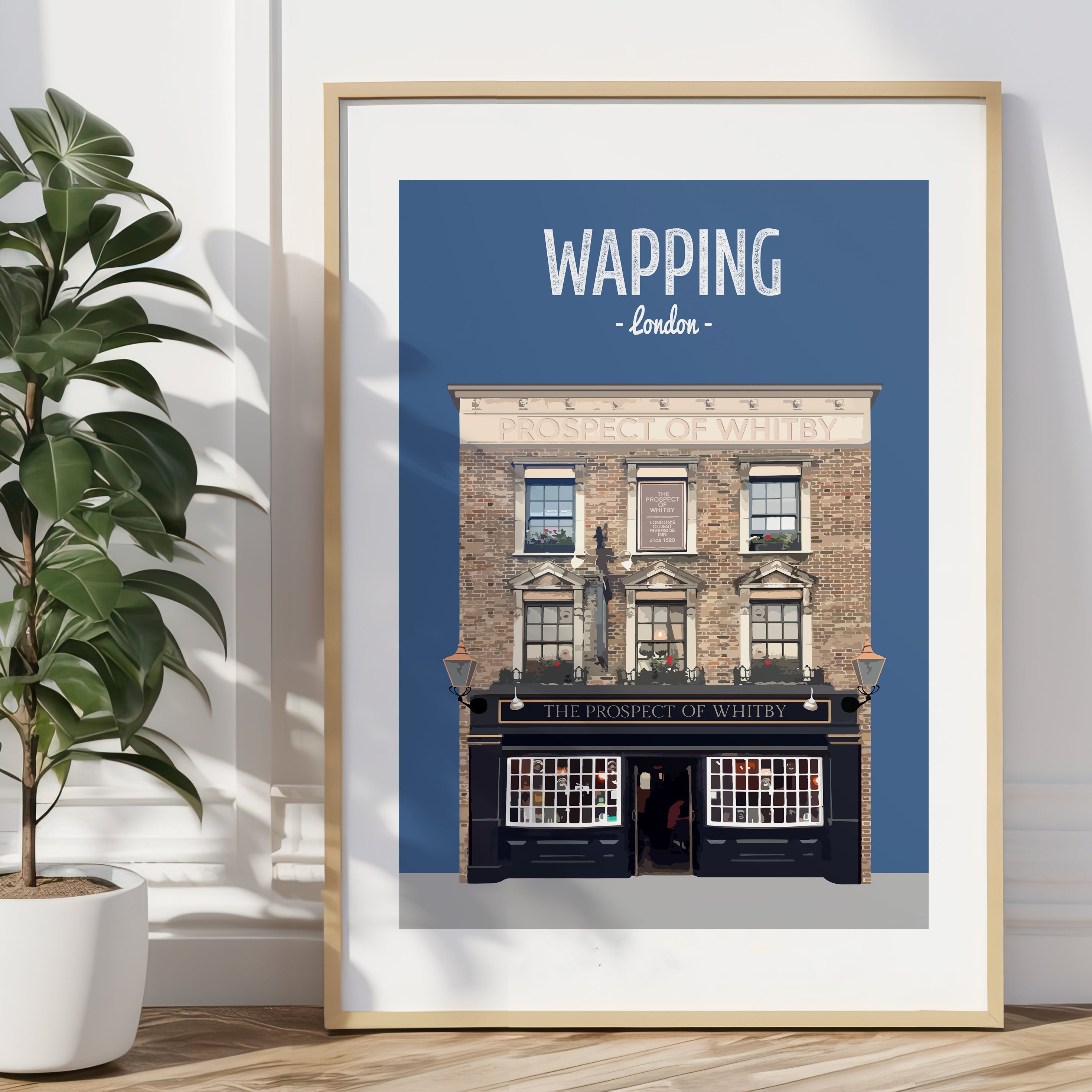 Wapping print, The Prospect of Whitby pub – artstufflondon
