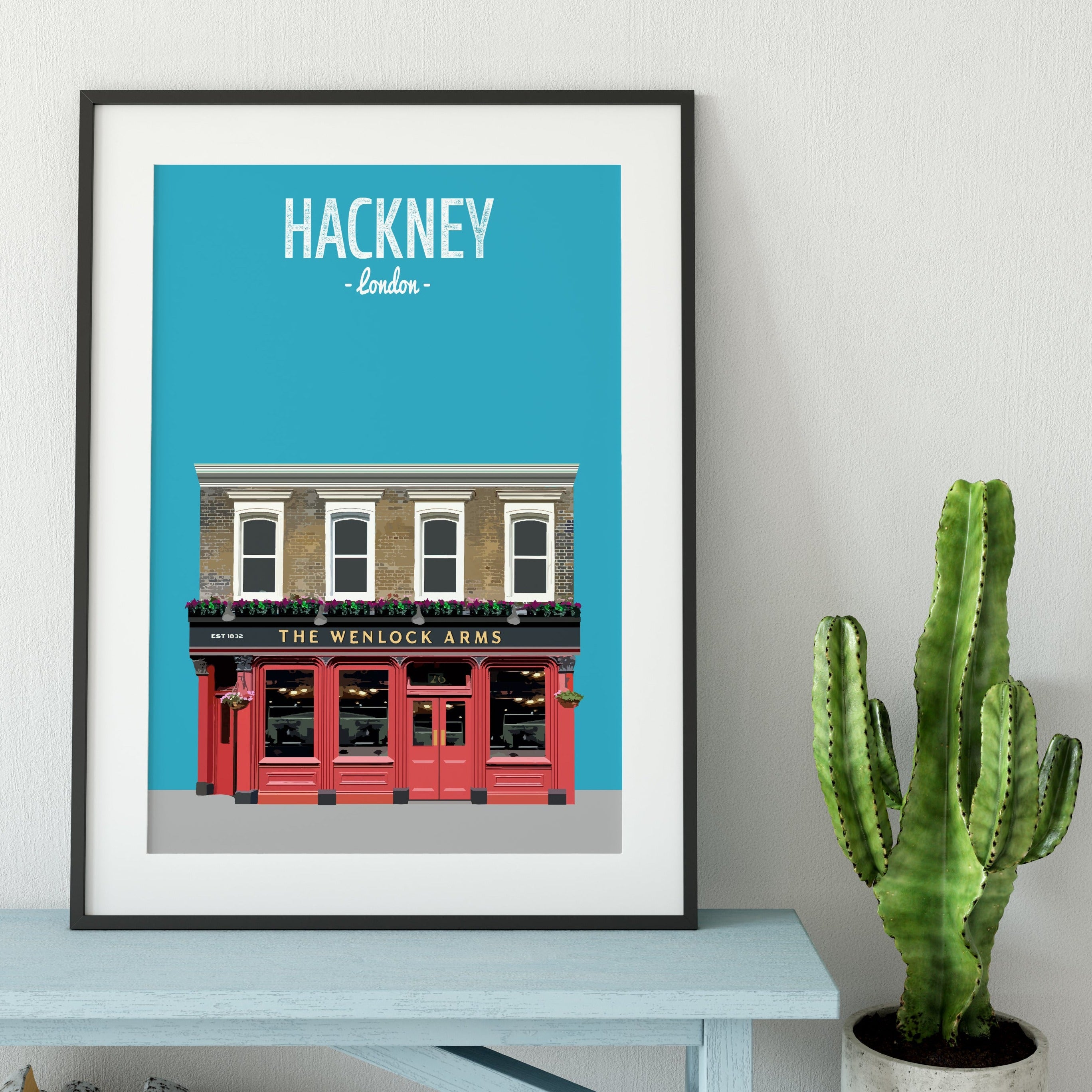 Hackney print, The Wenlock Arms pub – artstufflondon