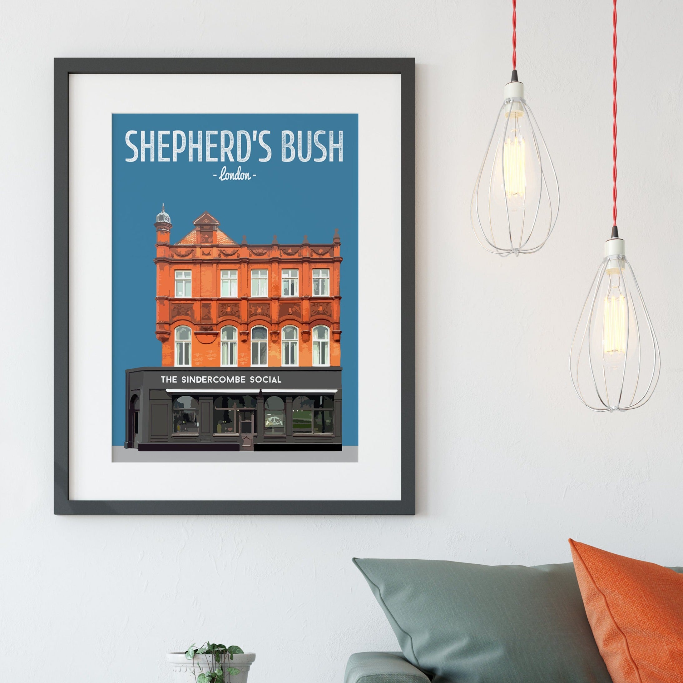 Shepherd's Bush print, The Sindercombe Social – artstufflondon