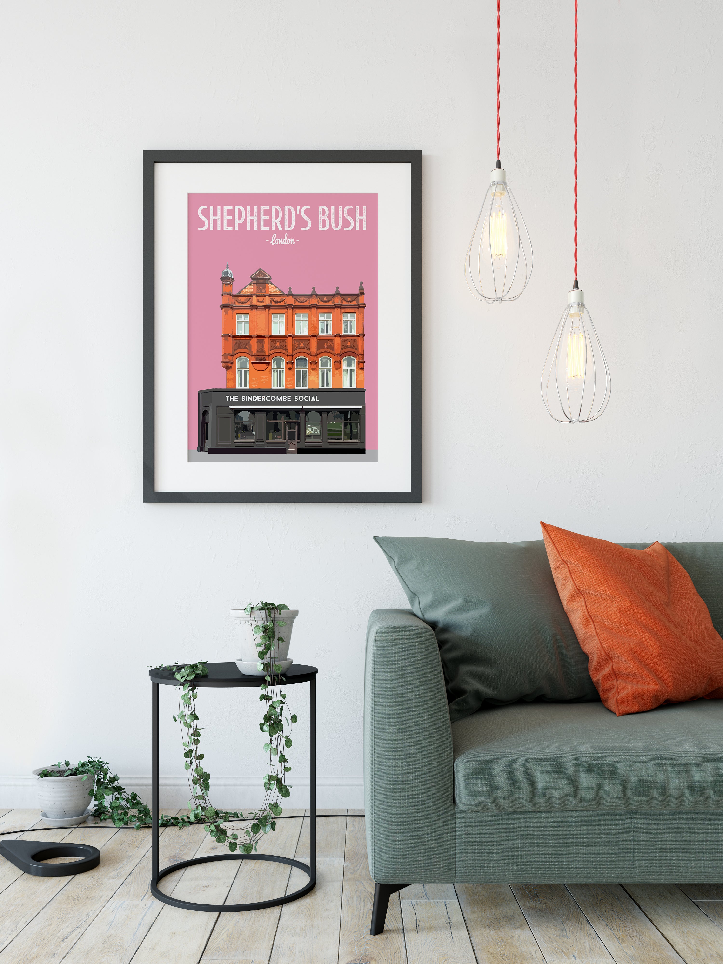 Shepherd's Bush print, The Sindercombe Social – artstufflondon